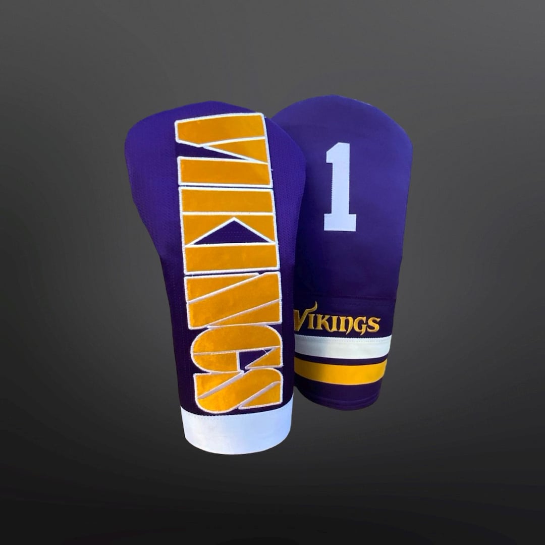 Handmade Minnesota Vikings Golf Head Covers- NFL Fan Gift - Driver ...