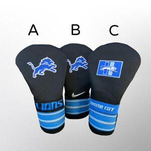 Detroit Lions Handmade Golf Headcovers - NFL Fan Gift - Golf ...