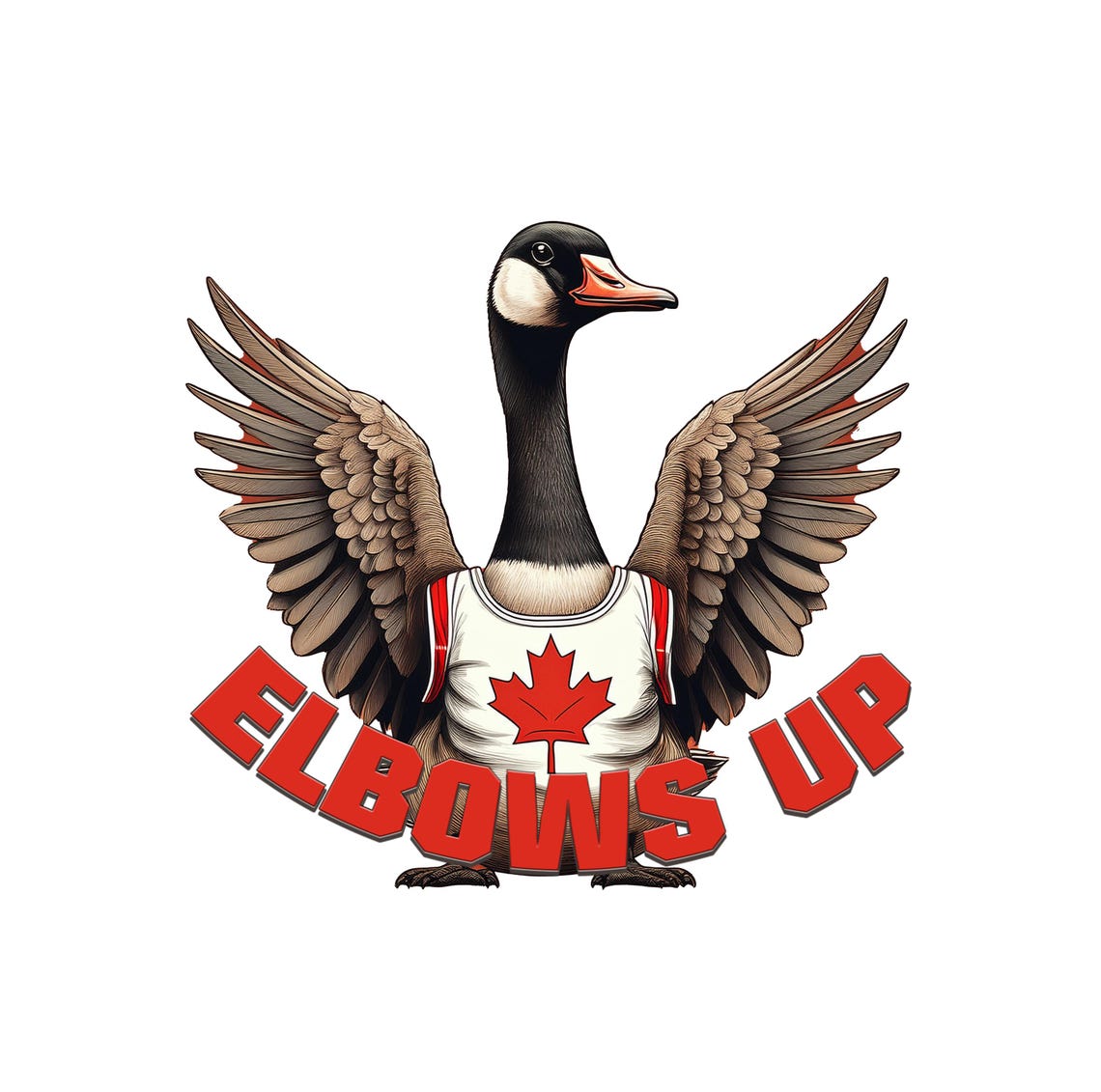 Elbows up Angry Canadian Goose DTF Sublimation - Etsy