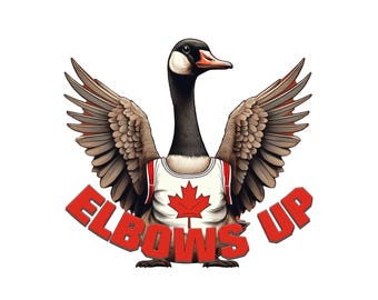 Elbows up Angry Canadian Goose DTF Sublimation - Etsy