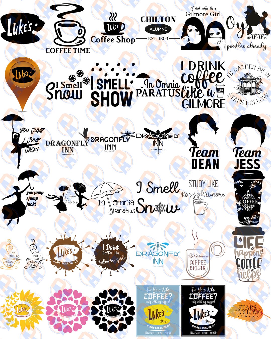 Gilmore Girls Png Files - Etsy