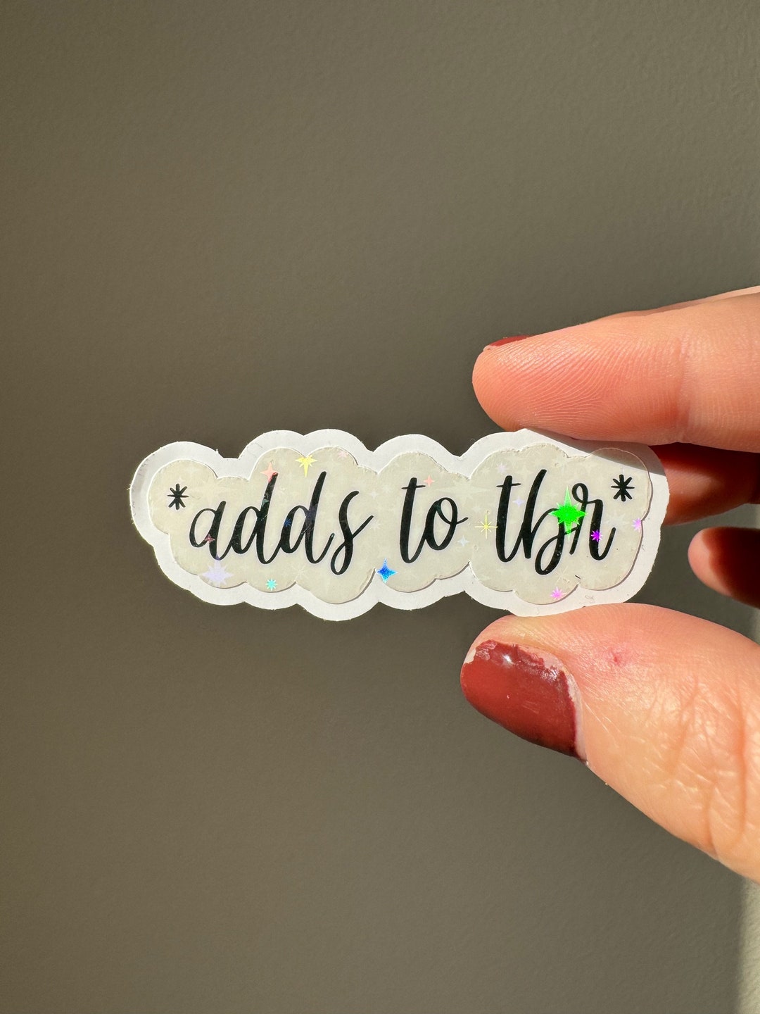 Adds to Tbr Sticker - Etsy