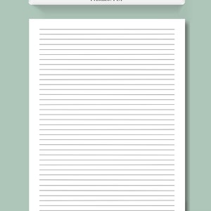 Printable Notes Page, Filler Page Printable, Lined Notes Template, Note ...