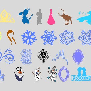 Frozen SVG Bundle Frozen Elsa Svg Frozen Clipart Frozen Png - Etsy