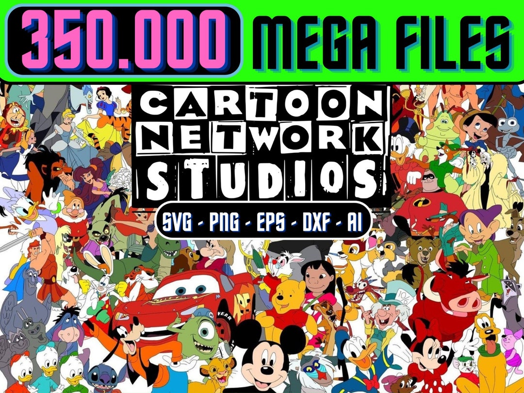 MEGA Cartoon Mega Svg 90s Cartoon Network Svg Bundle Cartoon - Etsy UK