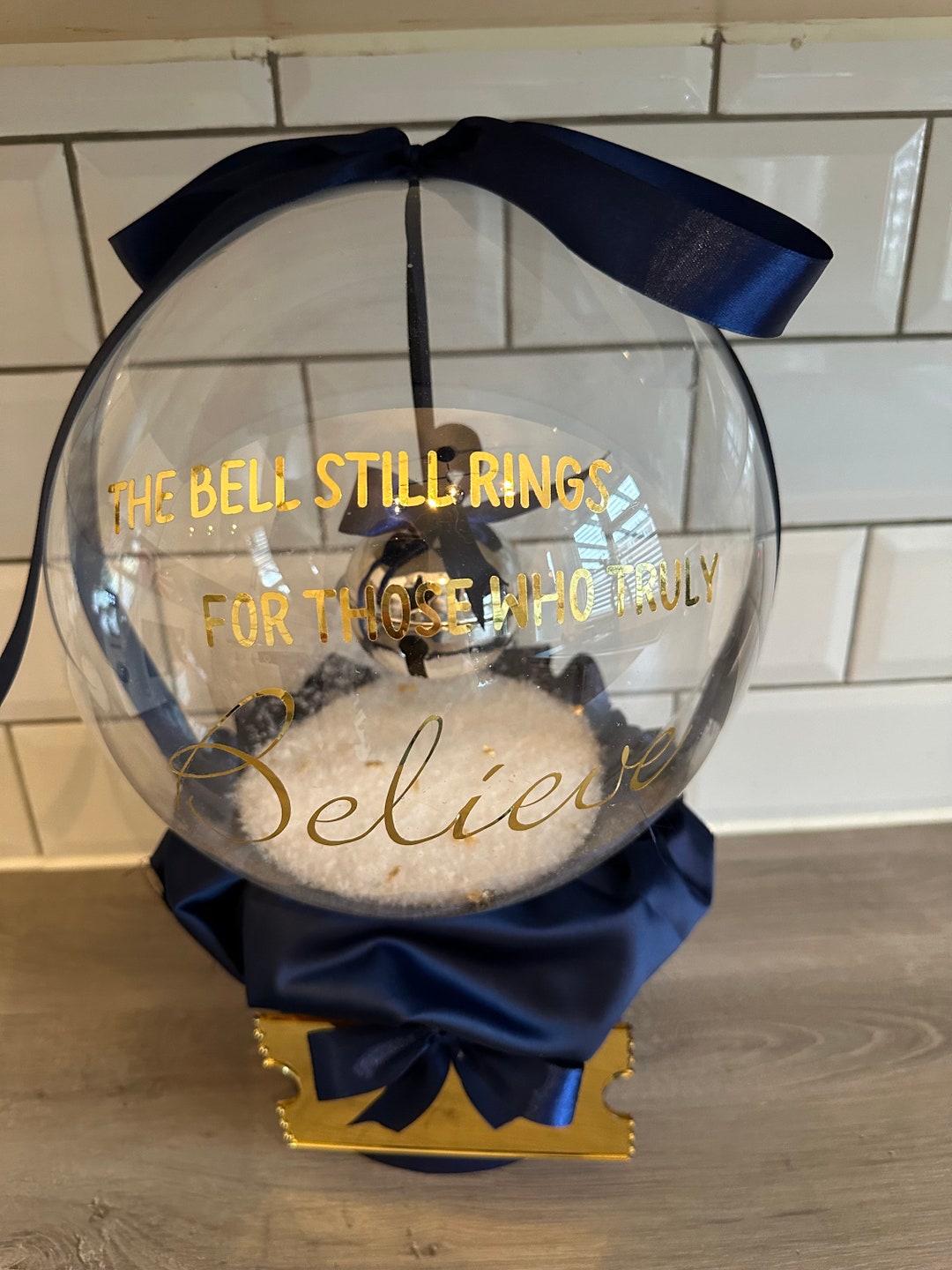 Navy Blue Polar Express Balloon - Etsy Australia