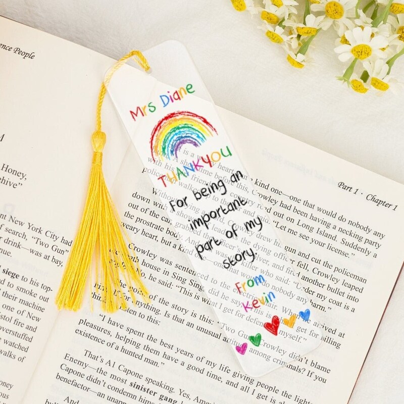 Thank You Bookmark - Etsy