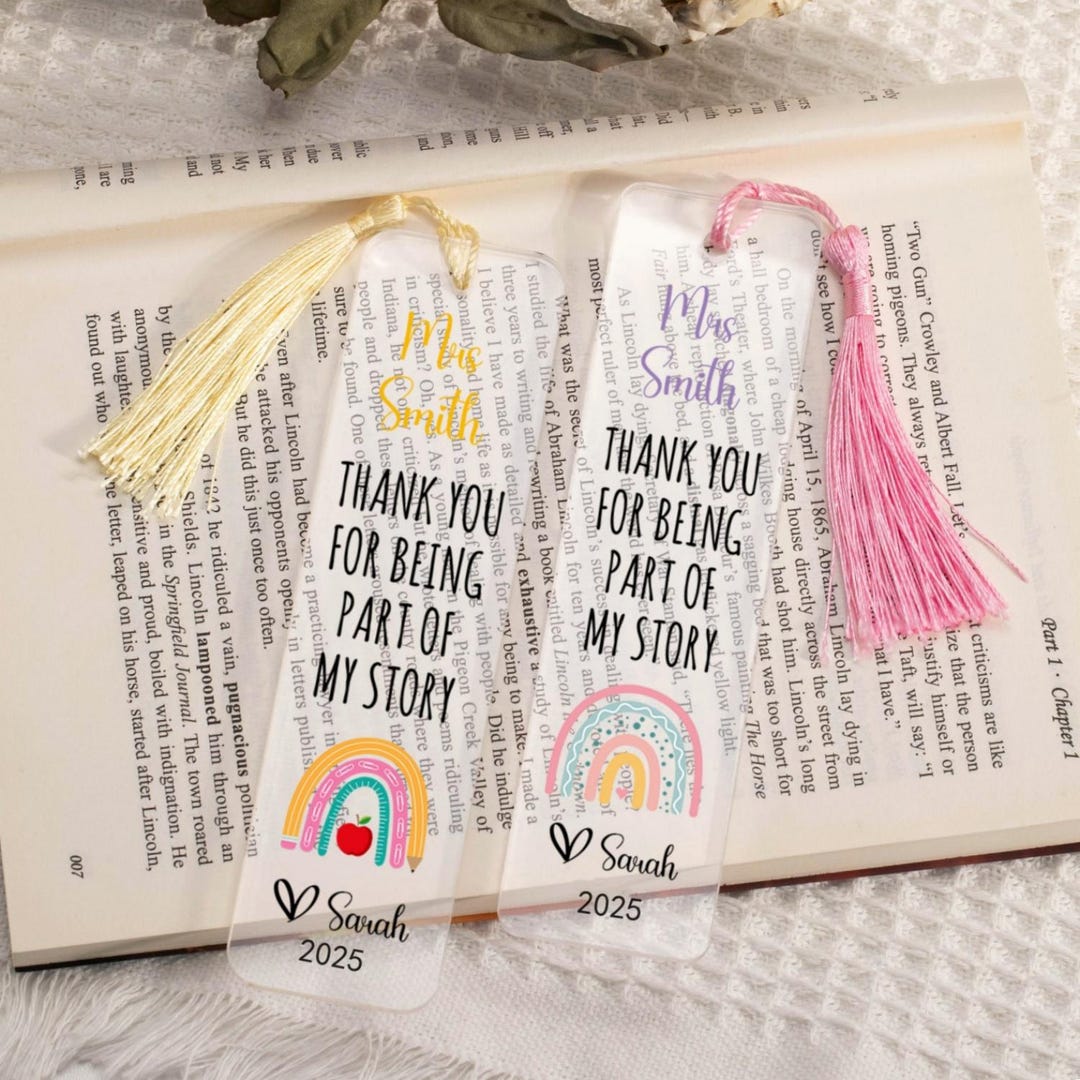 Teacher Appreciation Gifts,custom Bookmark for Teacher,thank You Gifts ...