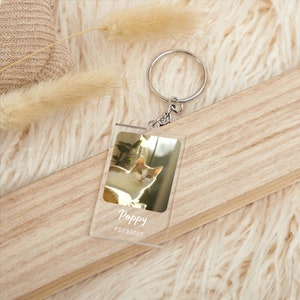 Custom Message Keychain,personalised Photo Keyring,any Photo and Any ...