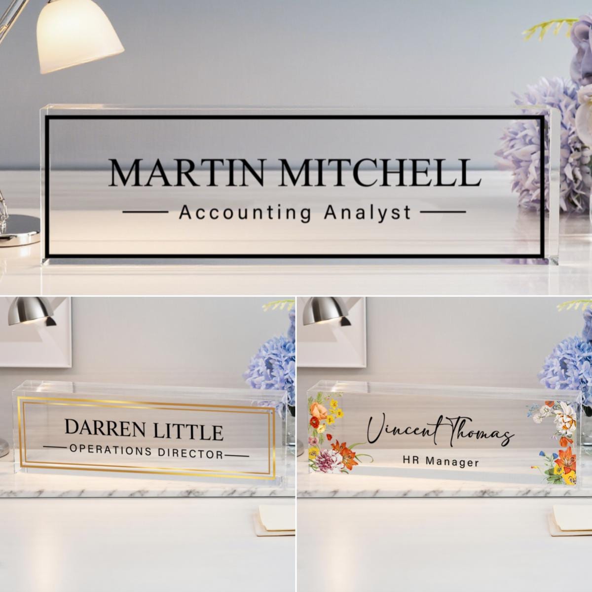 Custom Name Plate for Desk, Desk Name Plate, Coworker Teacher New Job ...