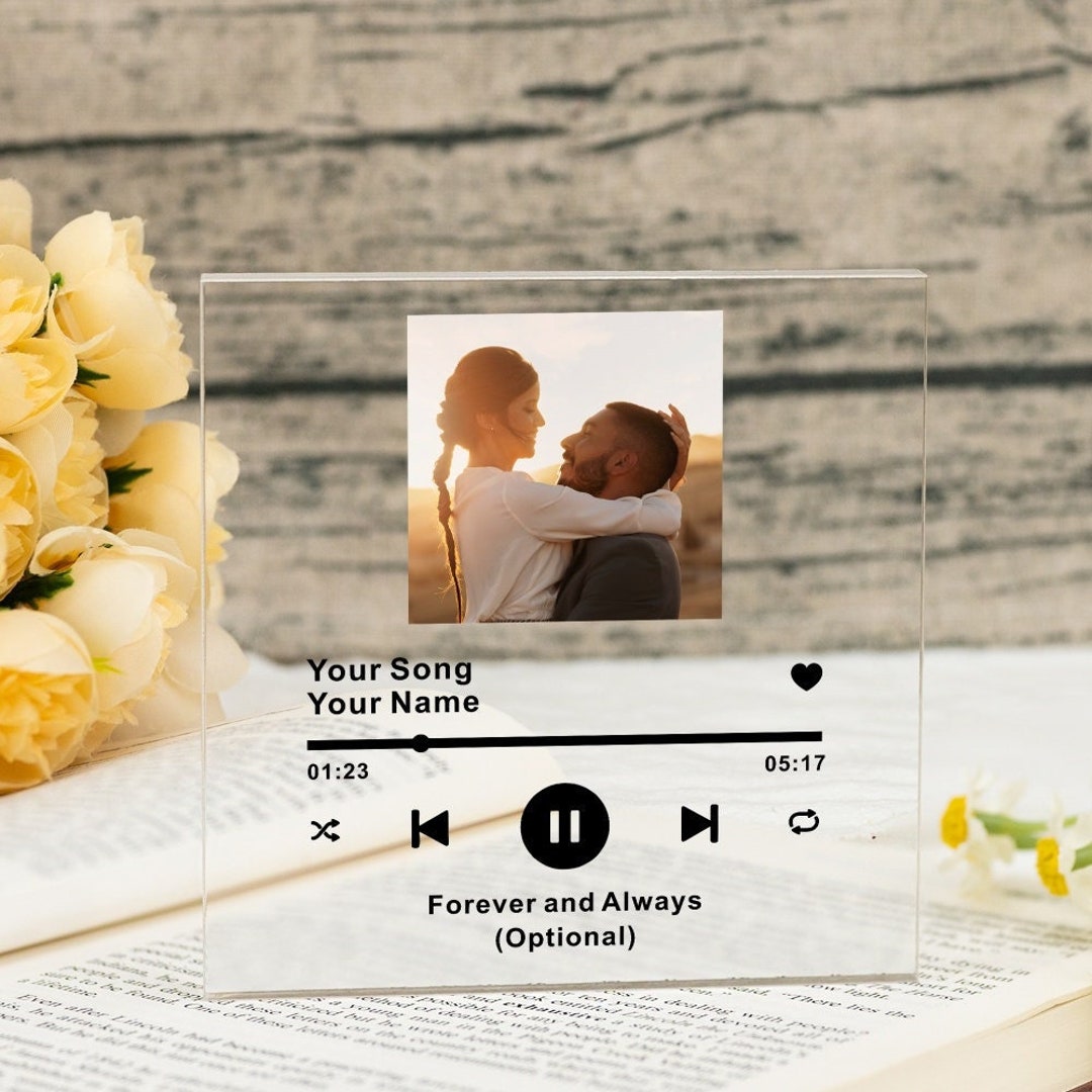 Custom Acrylic Song Plaque Playlist, Personalized Album Cover Music ...