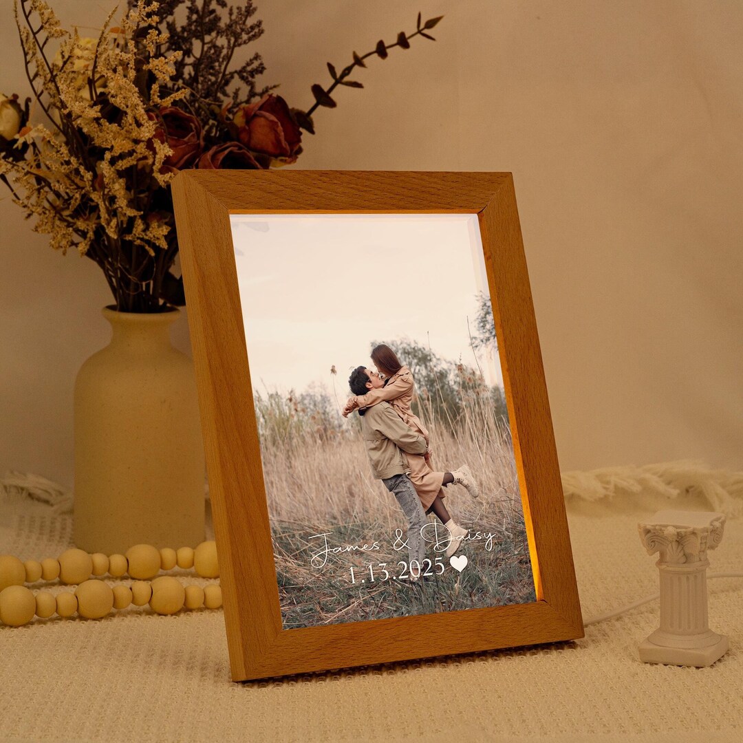 Light up Photo Lamp,couple Night Light,custom Acrylic LED Lights, Photo ...