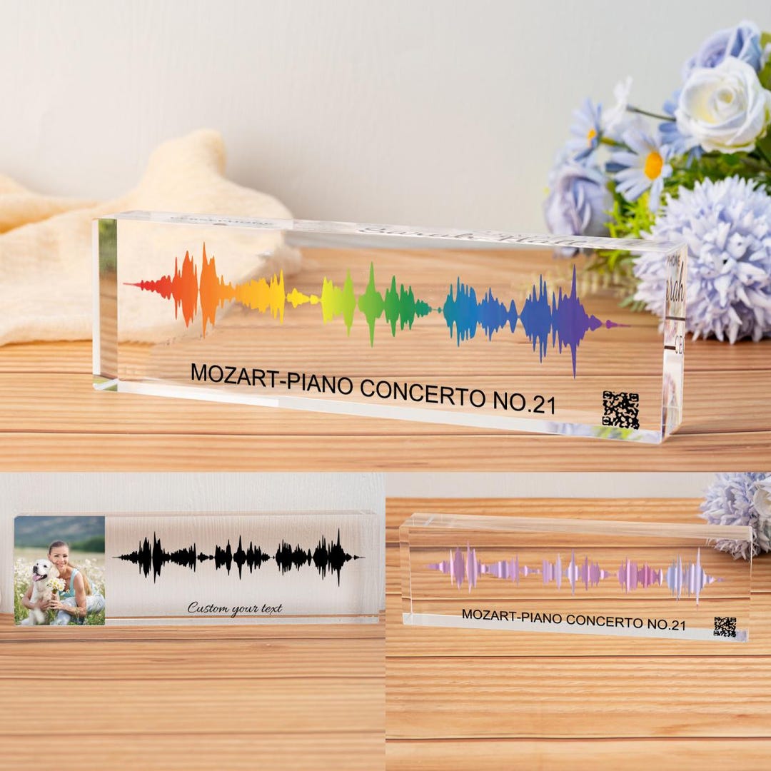 Soundwave Art QR Code, Sound Wave With QR Code, Custom Voice Recording ...