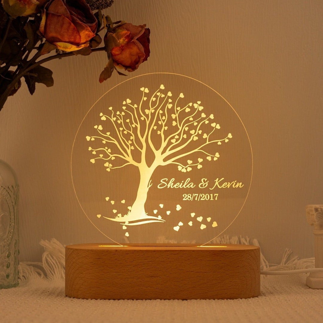 Tree of Love Couples Night Light, Gift for Couples, Wedding Gift ...