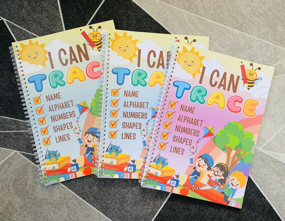 A4 Tracing Book Cover and Pages Template - Etsy