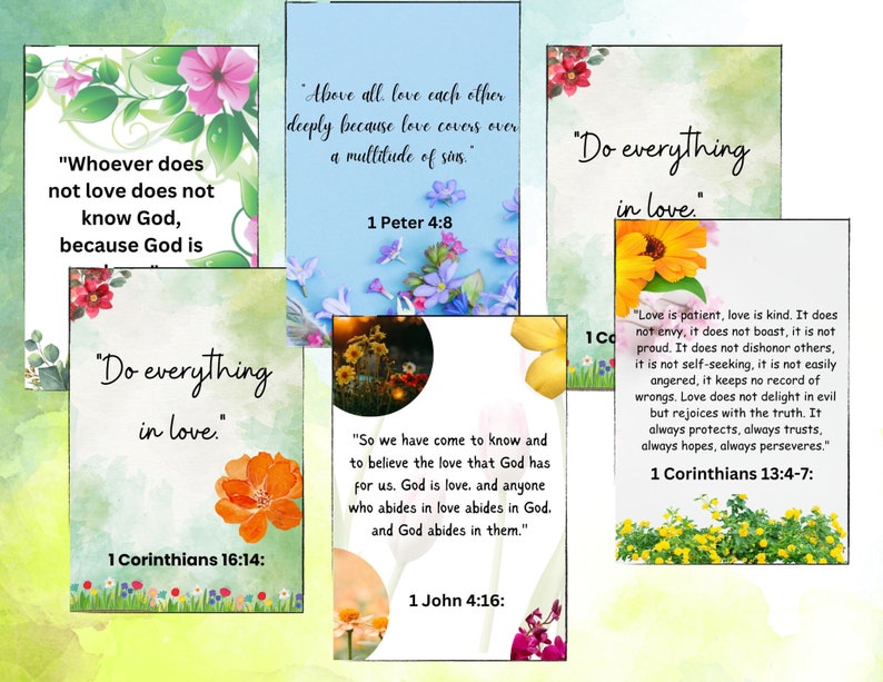 Girly Bible Verses Card, DIGITAL Bible Verses Scripture Cards Printable ...