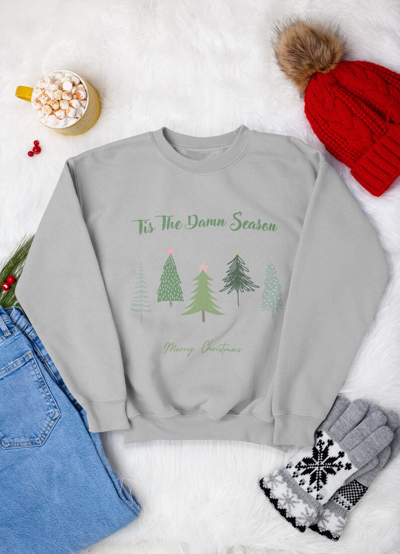 Tis the Damn Season Christmas Tree Christmas Gifts Merry - Etsy