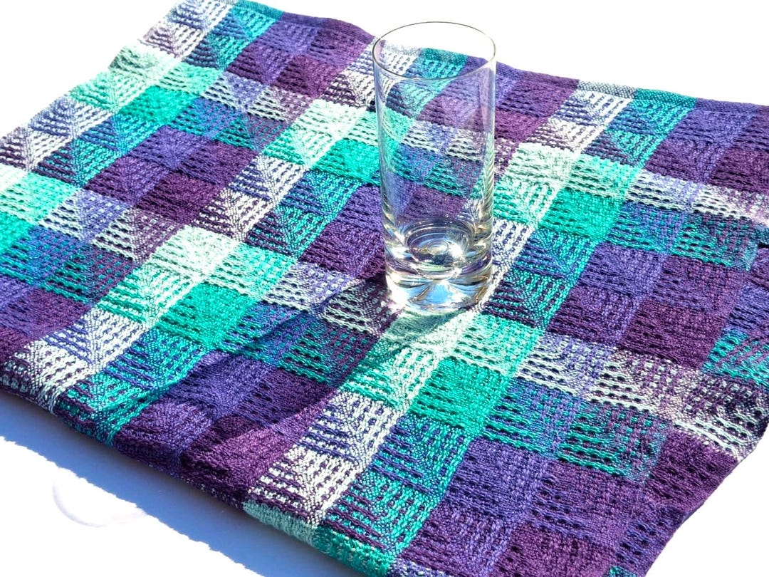 Handwoven Tea Towel With Cotton & Linen Brend, Absorbent Dish Towels ...