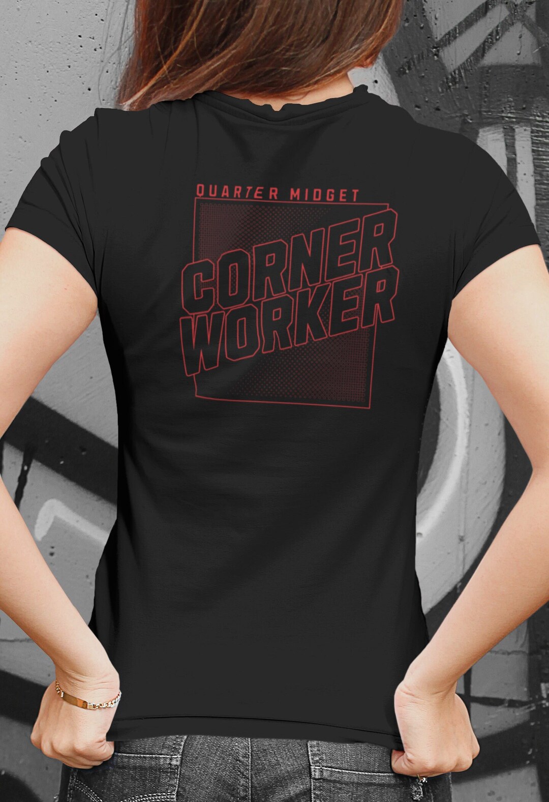 Corner Worker Quarter Midget Racing Unisex Jersey Short Sleeve Tee for ...