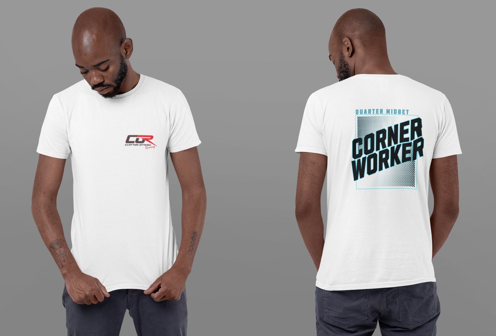 Corner Worker Quarter Midget Racing Unisex Jersey Short Sleeve Tee for ...