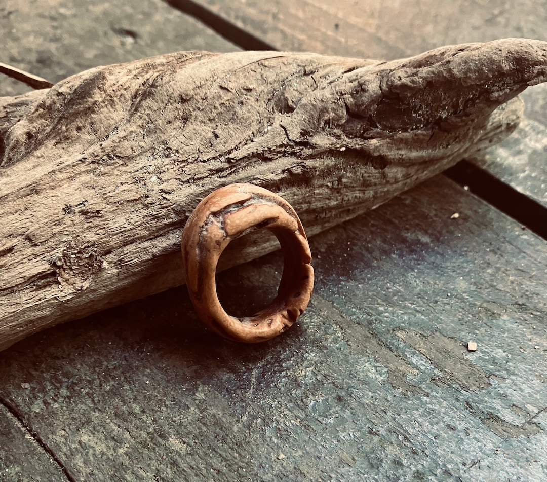 Peach Pit Ring - Etsy