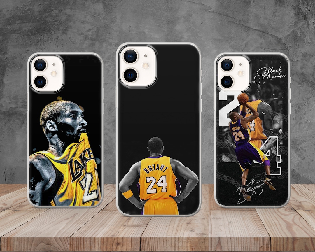 Kobe Bryant Phone Case, Black Mamba Basketball Phone Cover for iPhone ...