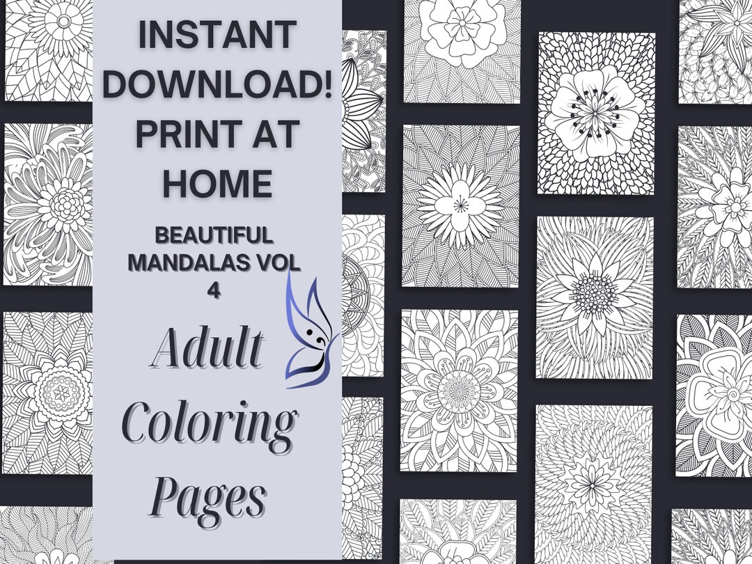 Mandala Coloring Pages Volume 4 - Set of 26 - Printable Downloads - Etsy