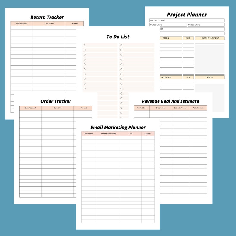 Create Your Own Planner Template Pages - 57 Pages - US Letter Size ...