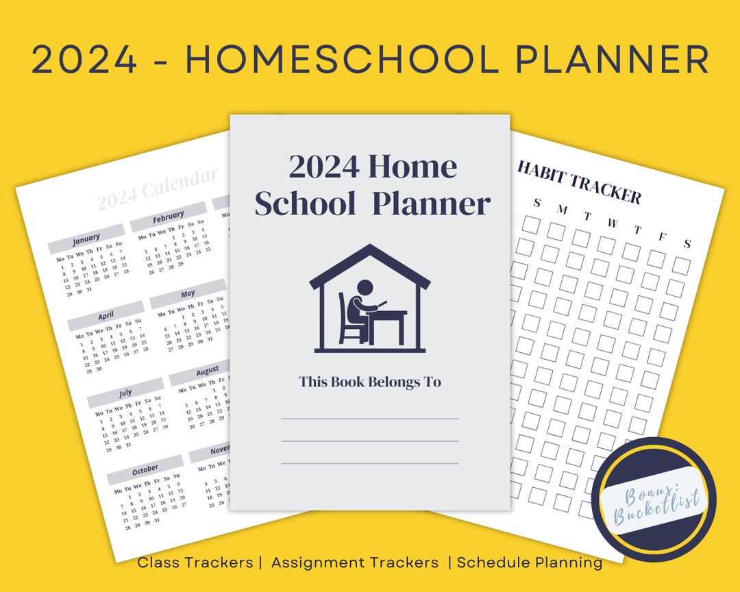 2024 Homeschool Planner Digital Download - Etsy