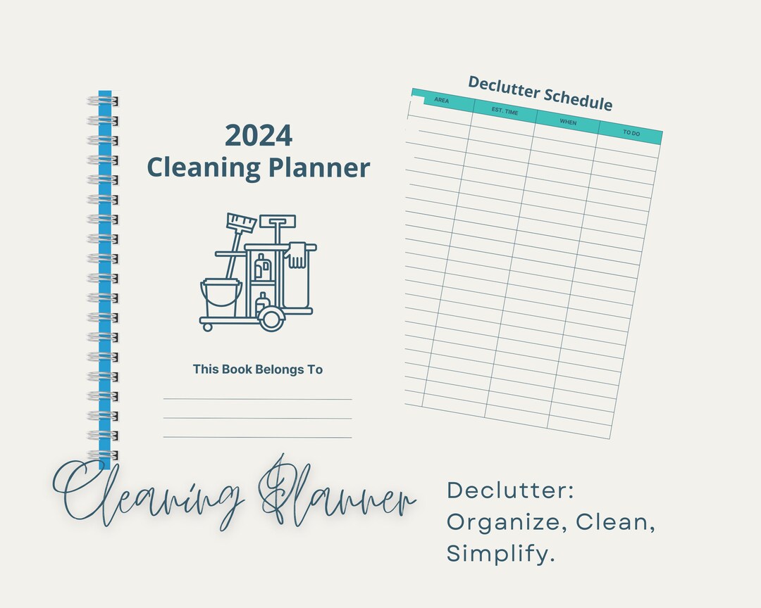 2024 Cleaning Planner Your Ultimate Decluttering Guide Instant Download - Etsy