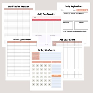 Create Your Own Planner Template Pages - 57 Pages - US Letter Size ...
