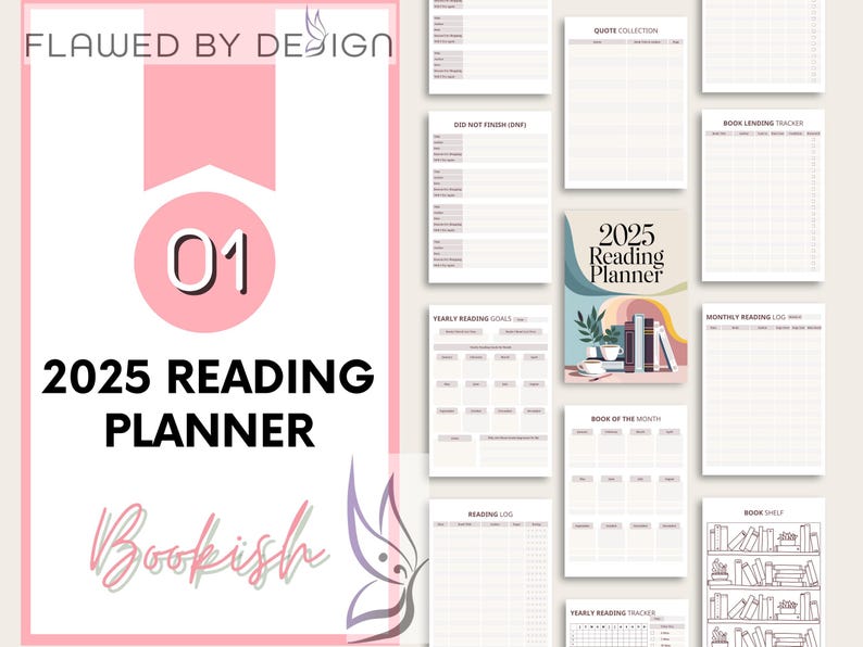 2025 Reading Planner & Challenges | Printable and Digital for ...