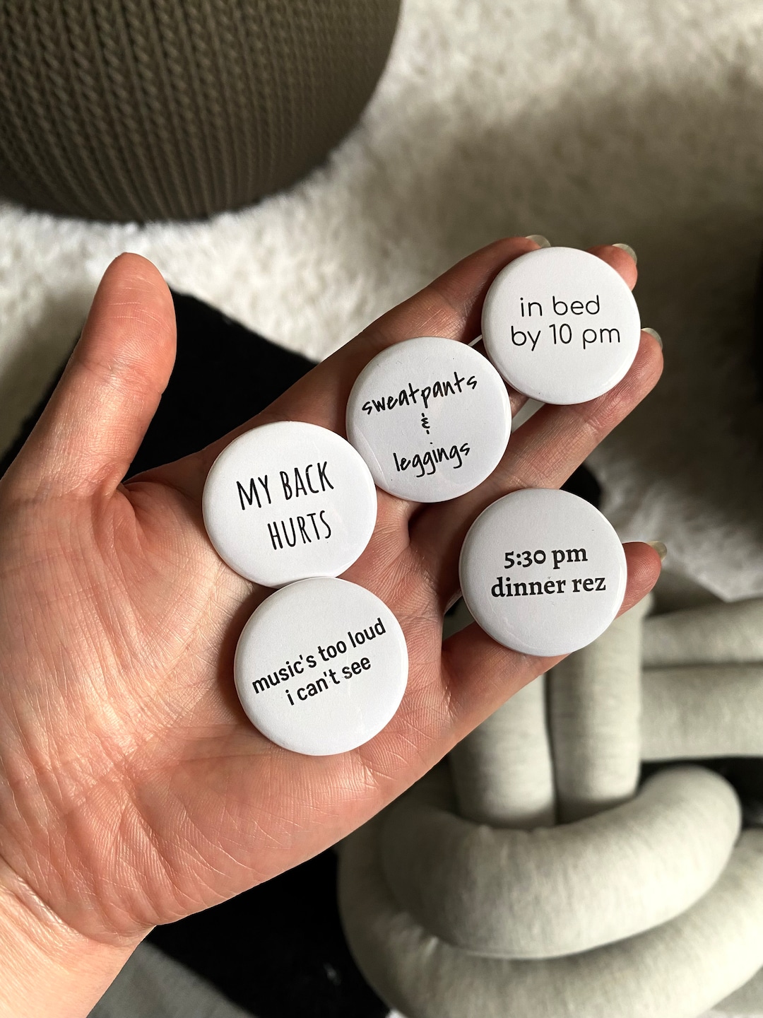 Getting Old Funny Button Pins, Set of 5 Pins, Button Pins, Funny Pins ...