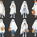 Halloween Ghost Family Clipart | Family Halloween PNG | Halloween ...