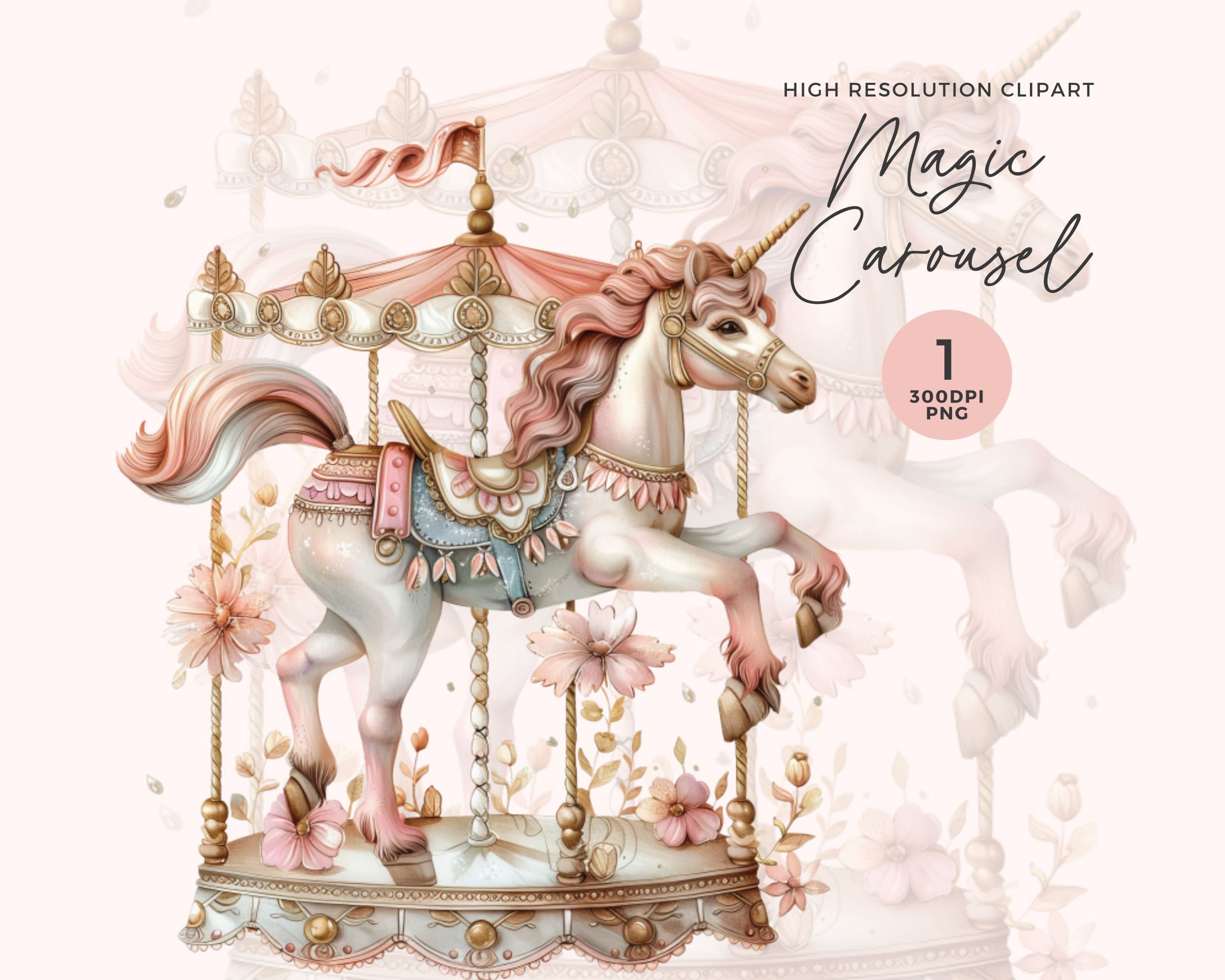 Carousel Animal Clipart