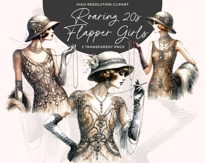 Roaring 20s Clipart, Flapper Girl, 1920s Images, Great Gatsby, Nineteen ...