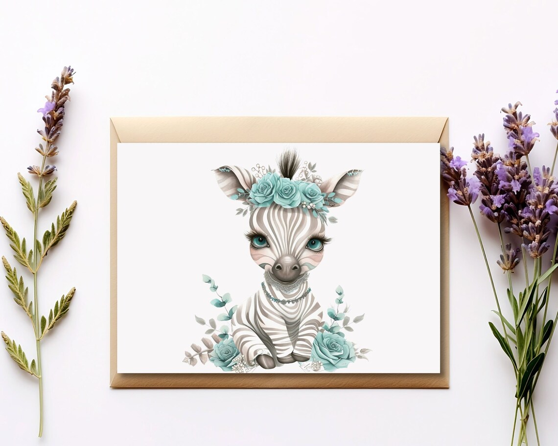 Boho Safari Animal Clipart Cute Safari Animals Clipart Png Jungle ...