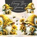 Gnome Honey Bee Clipart | Gnome With Sunflower | Spring Gnome Clipart ...