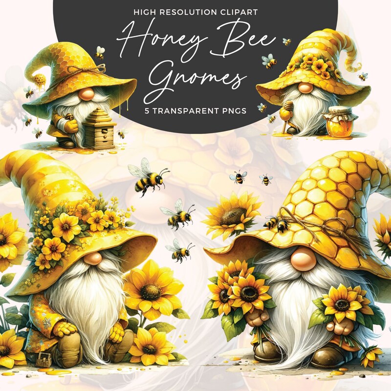 Bee Gnomes Svg - Etsy