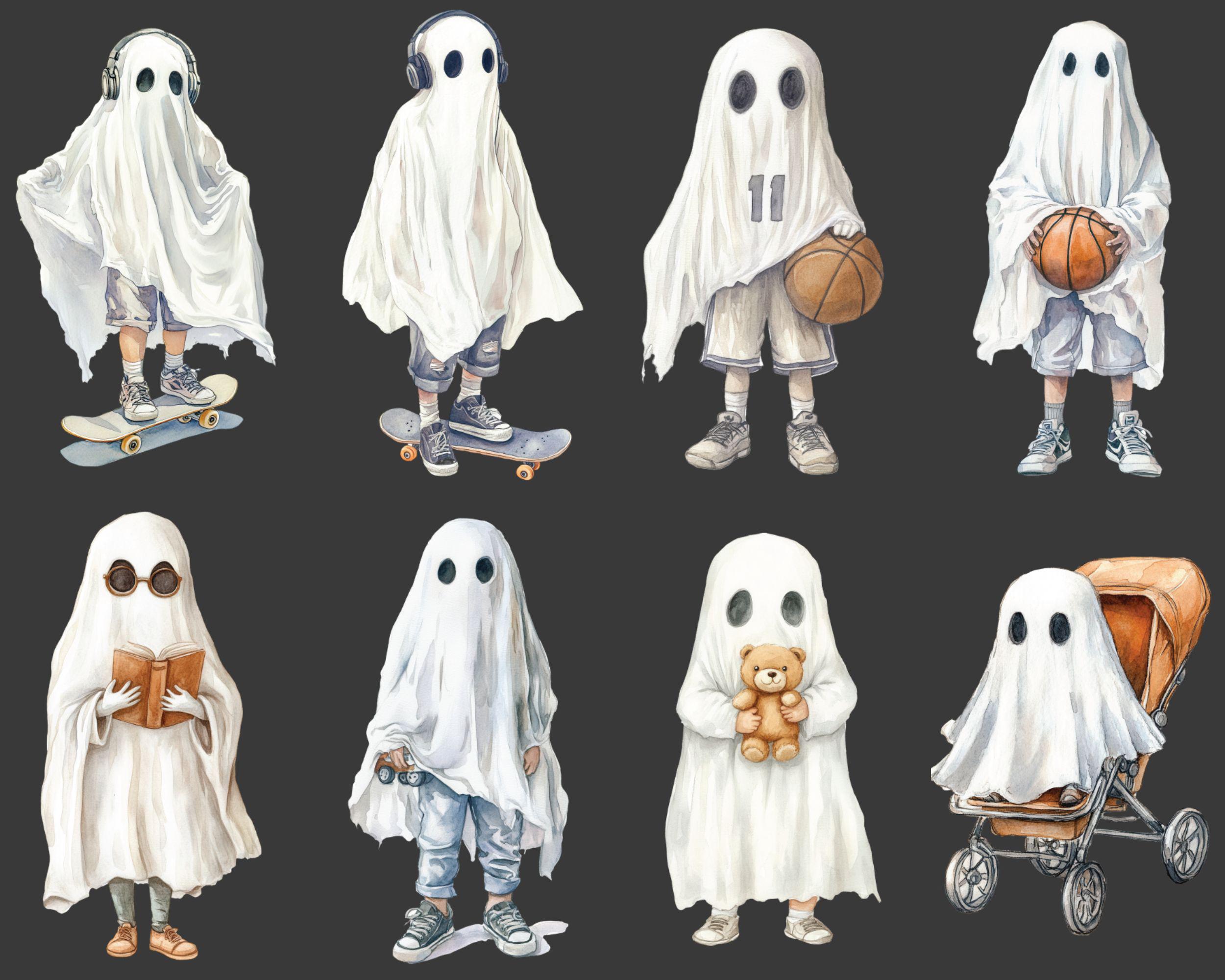 Halloween Ghost Family Clipart | Family Halloween PNG | Halloween ...