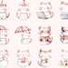 Kawaii Cats Clipart Bundle | Cute Cat Clipart | Cute Kitten Clipart ...