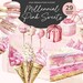 Millennial Pink Sweets Clipart | Candy Land Clipart | Candy and Sweets ...