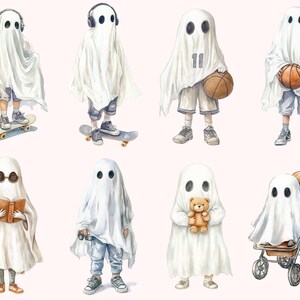 Halloween Ghost Family Clipart | Family Halloween PNG | Halloween ...