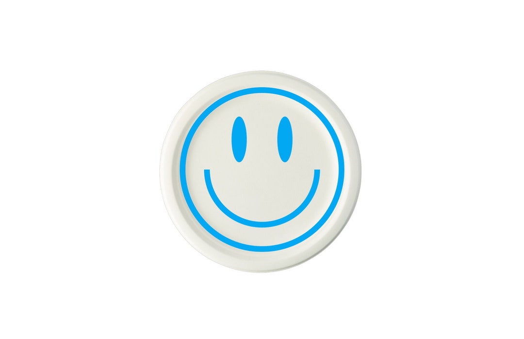 Smiley Face Plate - 9" Dinner Plate - Etsy