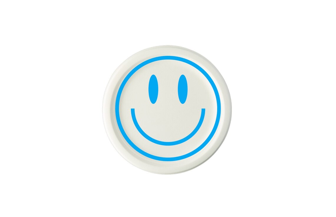 Smiley Face Plate - 9" Dinner Plate - Etsy