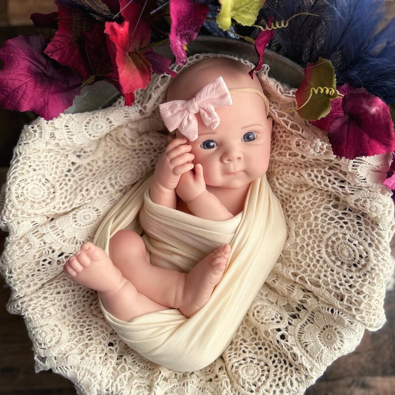 Full Body Silicone Baby Doll Eyes Open - Etsy