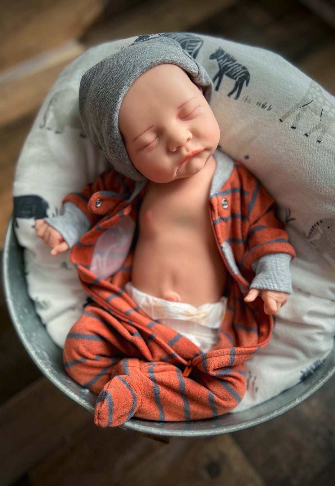 FULL-BODY SILICONE Reborn Baby Doll Boy 6 Lbs. 18 Takes Pacifier and ...