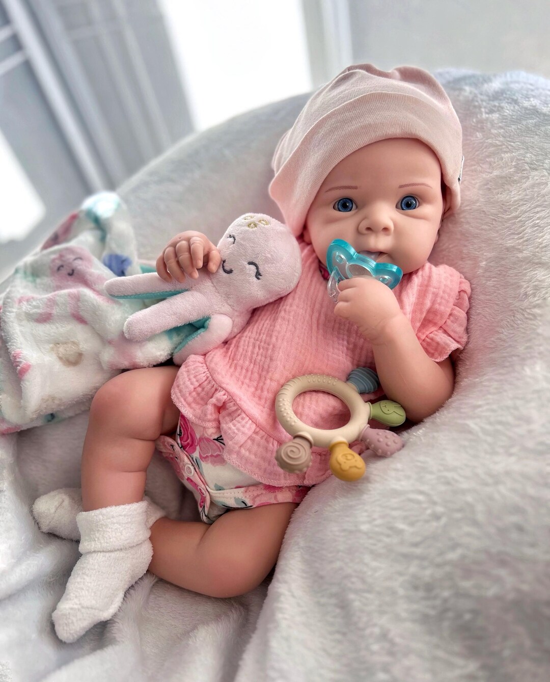 Ready.to.ship *redesigned Silicone Baby Doll* Reborn Girl, Open Mouth ...