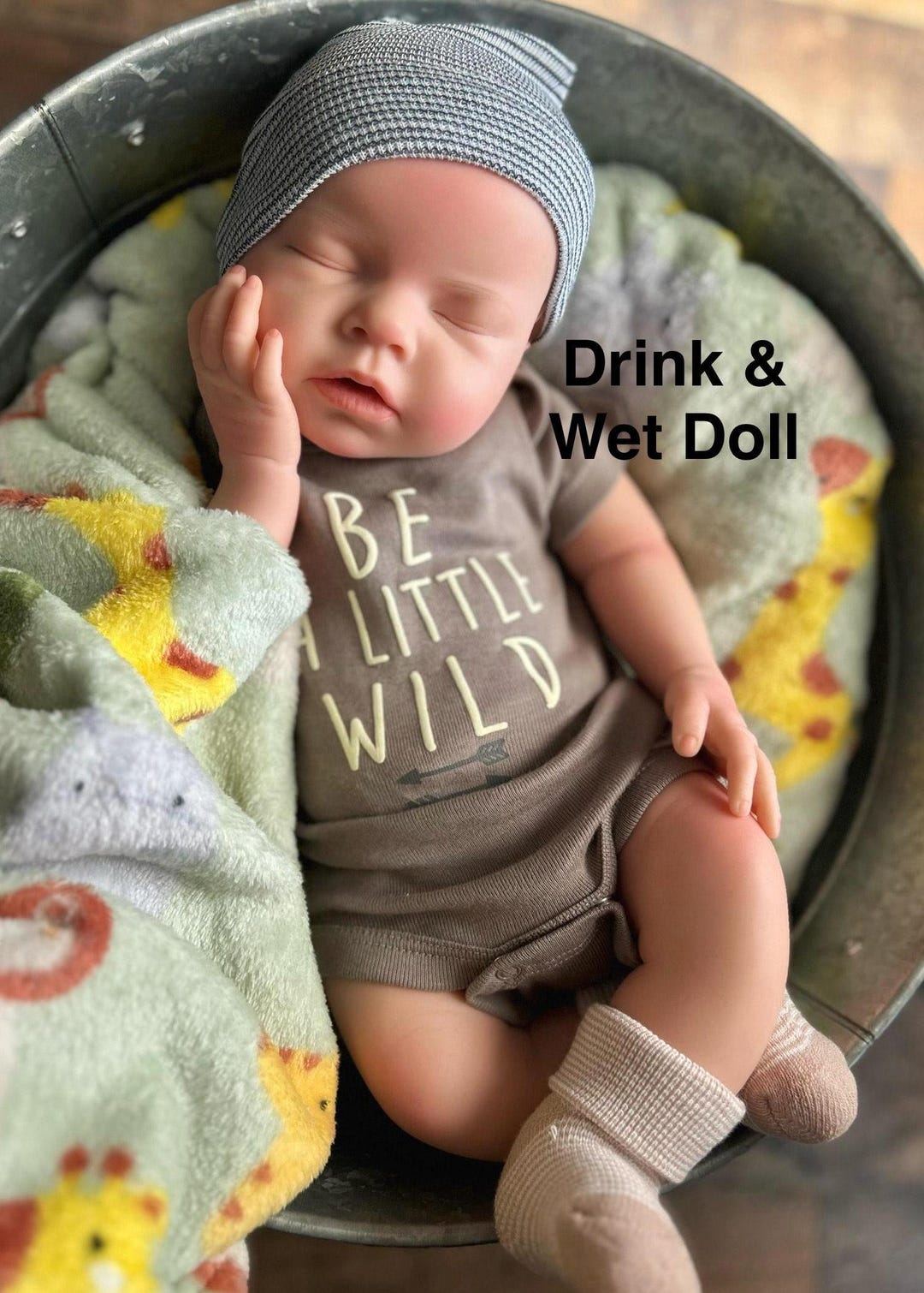 Drink & Wet Full-body Silicone Baby Doll, Boy, *READY TO SHIP* 8 Lbs. 19" No Seam Lines, Floppy ...