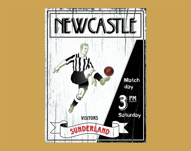 Newcastle United Fc St James Park Stadium Print Poster Mug Art Metal Sign Retro Gifts Mancave ...
